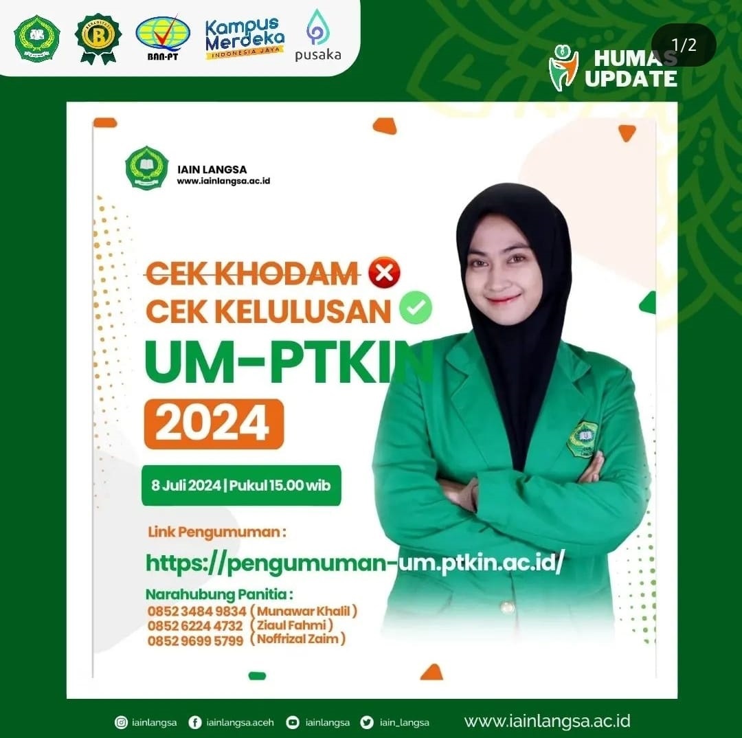 Pengumuman Kelulusan UM-PTKIN 2024 Pengumuman Kelulusan UM-PTKIN 2024